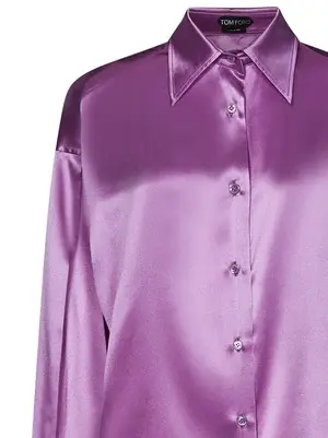 TOM FORD Long-sleeved Satin Shirt