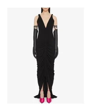 Givenchy Twisted Straps Ruched Dress
