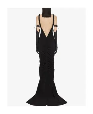 Givenchy Twisted Straps Ruched Dress