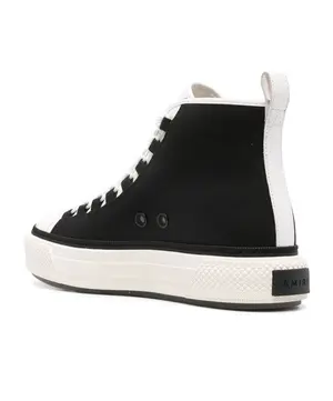 Amiri Court Round Toe Lace-up Sneakers