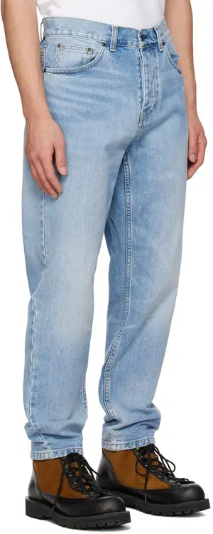 Carhartt Work In Progress Newel Logo-patch Straight-leg Jeans