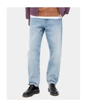 Carhartt Work In Progress Newel Logo-patch Straight-leg Jeans