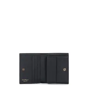 FERRAGAMO Logo-plaque Leather Wallet