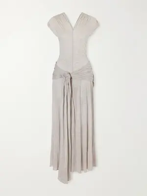 JW Anderson Knot Detail Maxi Dress - Neutrals