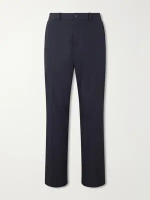 A.p.c. Dylan Straight-leg Cotton Poplin Trousers - Blue