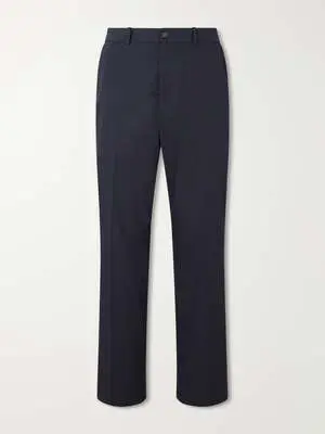 A.p.c. Dylan Straight-leg Cotton-poplin Trousers - Navy