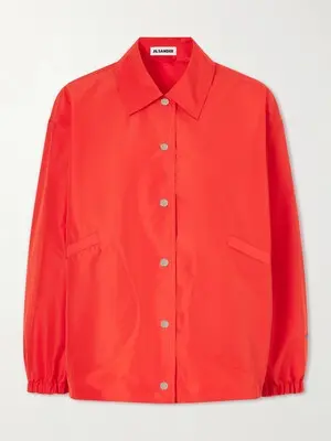 JIL SANDER Logo-embossed Shell Jacket