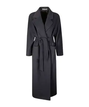 Tagliatore Coat With Belt - Black