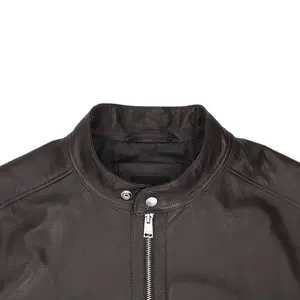 Hugo Boss Long Sleeve Leather Jacket