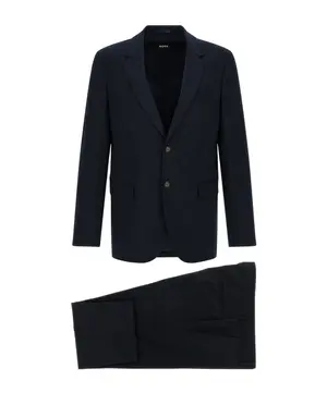 Hugo Boss Two-piece Set: Long-sleeved Blazer And Trousers - Blue