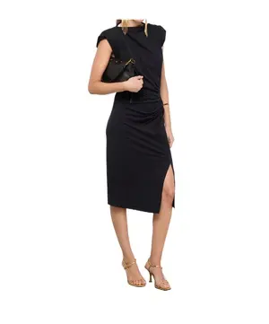 Isabel Marant Étoile Draped Crewneck Dress - Black