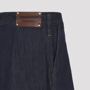 Dries Van Noten Wide Pleated Jeans