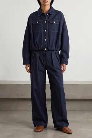 Dries Van Noten Wide Leg Pleated Jeans