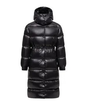 Moncler Cavettaz Hooded Long Down Jacket
