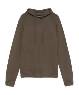 TOM FORD Hooded Sweater - Brown