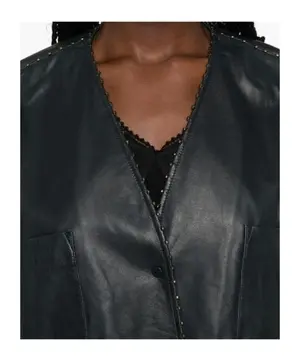 FORTE_FORTE Long-sleeve Leather Jacket