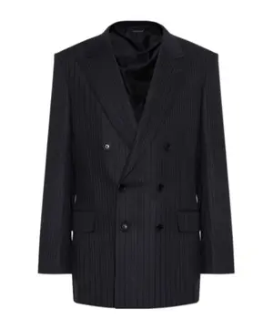 TOM FORD Lapel Long-sleeved Suit Jacket - Black