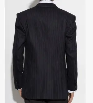 TOM FORD Double Breasted Striped Suit Jacket