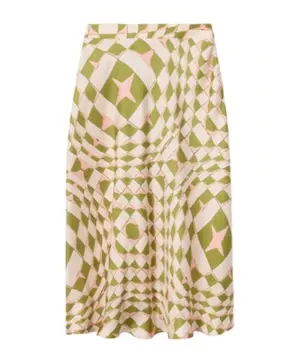 La DoubleJ Printed Skirt - Nude