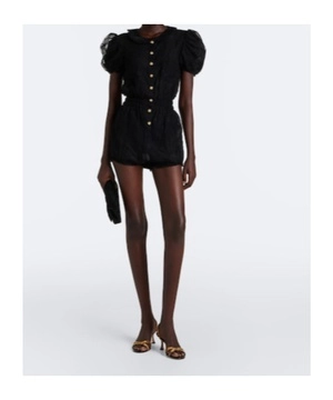 Alessandra Rich Lace Romper