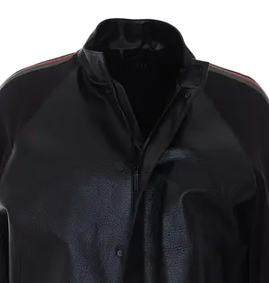 Gucci Grainy Leather Bomber Jacket