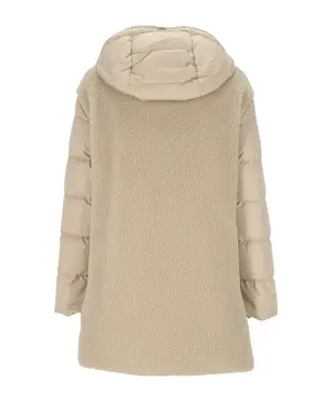 Herno Quilted Panel Hooded Coat