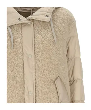 Herno Quilted Panel Hooded Coat
