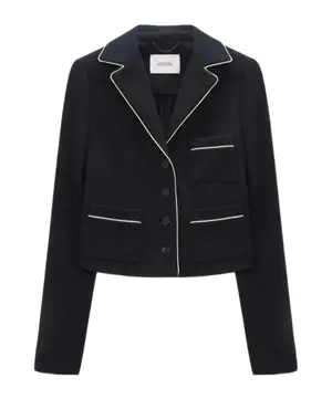 Dorothee Schumacher Long Sleeve Notched Lapel Blazer - Deep Navy