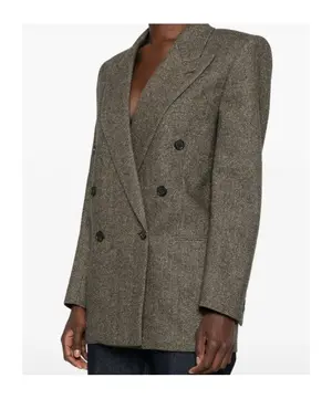 Saint Laurent Double-breasted Long-sleeved Jacket