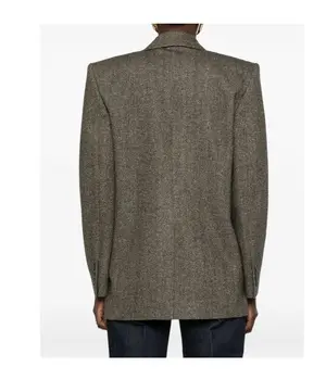 Saint Laurent Double-breasted Long-sleeved Jacket