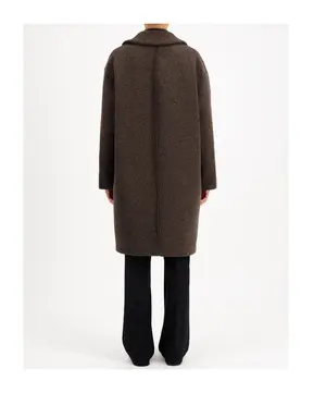 Harris Wharf London Boucle Dropped Shoulder Coat