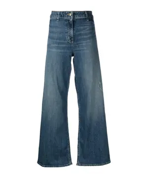 NILI LOTAN Belt-loop Jeans - Blue