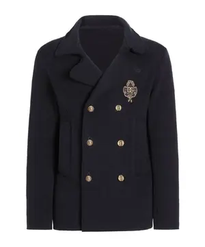 Dolce & Gabbana Long-sleeve Double-breasted Jacket - Blue
