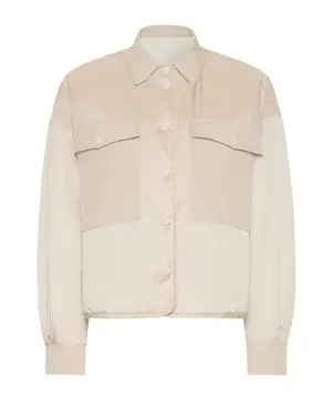 Max Mara Long-sleeved Reversible Jacket - Sand-colored