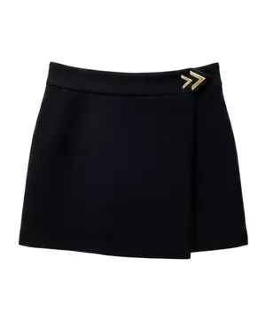 Valentino Garavani Wool Skirt - Black