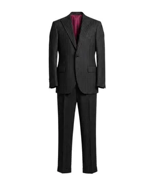 Brunello Cucinelli Striped Suit - Black