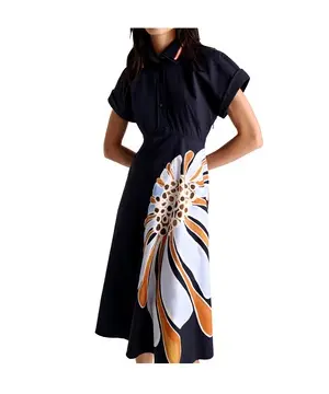 Dorothee Schumacher Floral Power Dress - Navy Blue