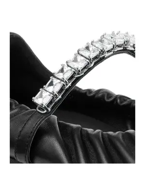 JIMMY CHOO Jade Crystal-embellished Ballet Flats - Black