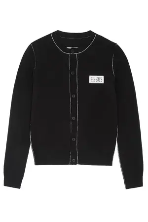MAISON MARGIELA Button-front Knit Cardigan - Black