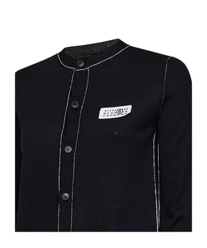MAISON MARGIELA Button-front Knit Cardigan - Black
