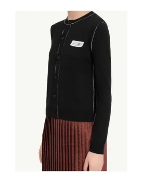 MAISON MARGIELA Button-front Knit Cardigan - Black