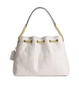 COACH Evelyn Shoulder Bag With Quilting And Charm