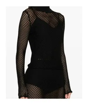 Simkhai Bexley Mesh Knit Top