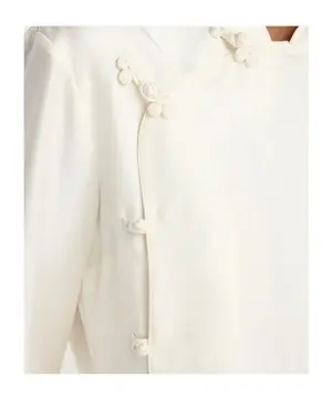 RÓHE Frog-fastening Wide-cuff Blouse - White