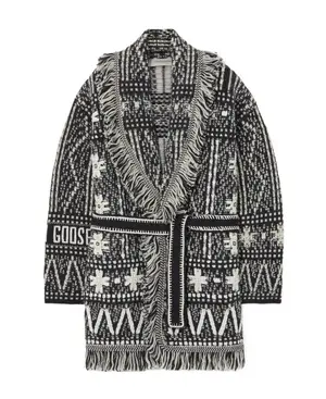 GOLDEN GOOSE Fringed Belted Cardigan