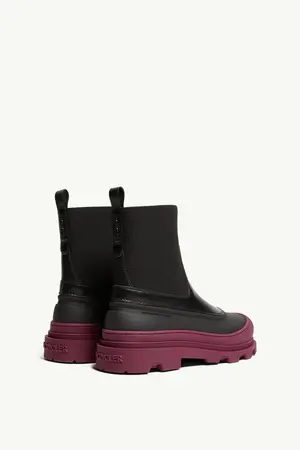 Moncler Vera Edge Leather Ankle Boots