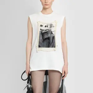 MAISON MARGIELA Graphic Printed Sleeveless T-shirt