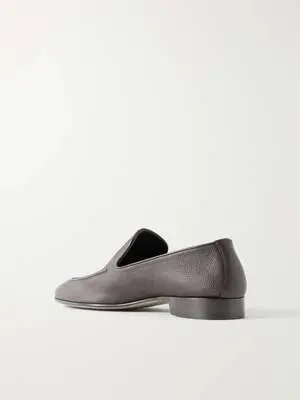 Manolo Blahnik Truro Full-grain Leather Loafers