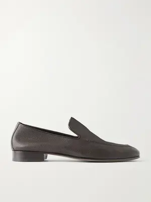 Manolo Blahnik Truro Full-grain Leather Loafers - Brown