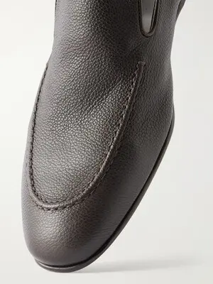 Manolo Blahnik Truro Full-grain Leather Loafers - Brown
